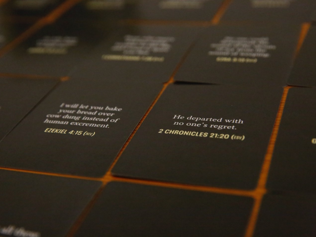 Christian Card Game Review - The Bible Is Funny - Plugged In